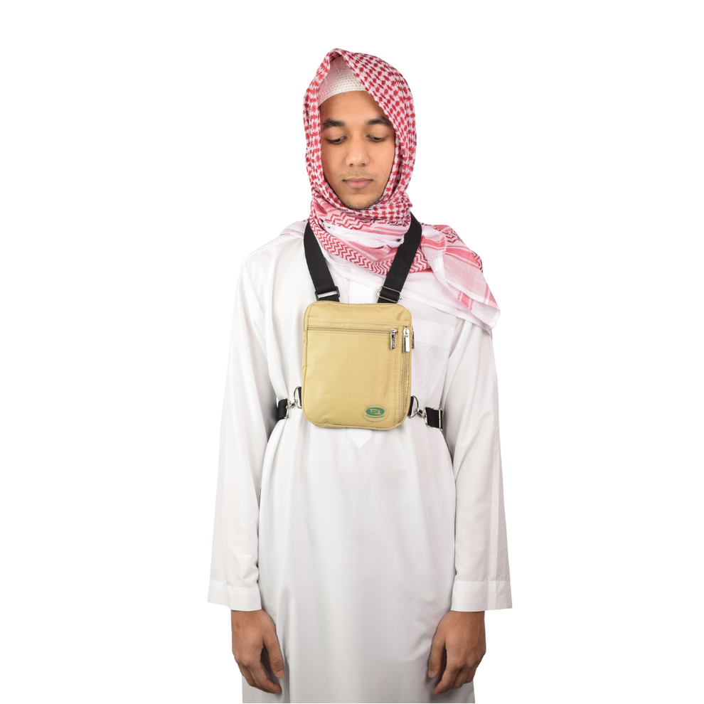 Hajj & Umrah Bag for Men | Beige | Hajj Safe